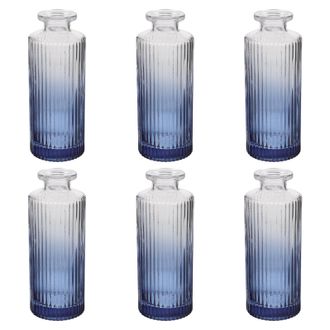 Valiclud 6st&uuml;cke Glasdiffusor Leere Diffusorflasche Dekorative Glasflaschen Mit Deckel Vintage-&ouml;lflasche F&uuml;r Reisen Aromatherapie