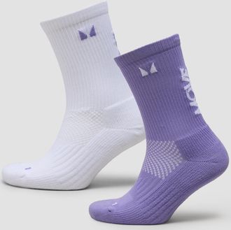 MyProtein Chaussettes de running MP Move Club (lot de 2) - Raisin poudr&eacute; - UK 2-5