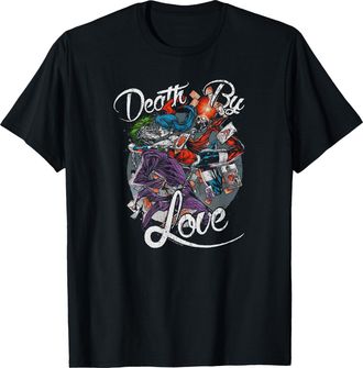 DC Comics Harley Quinn Joker Death By Love T Shirt T-Shirt