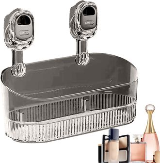 Generic Saugregal f&uuml;r Badezimmer, geriffeltes Lagerregal mit ohne Bohren, Bodenablauf, Eckwandablauf, ohne Bohren, f&uuml;r Schlafzimmerwohnung