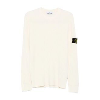 Stone Island Wei&szlig;e Pullover f&uuml;r M&auml;nner - - Knitwear - Herren - Wei&szlig; - XL