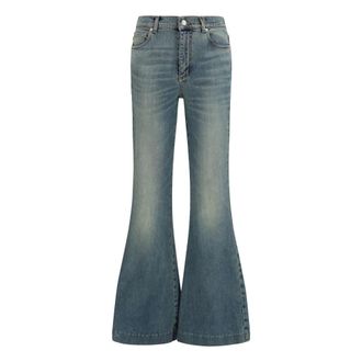 Alexander McQueen Ausgestellte Jeans aus Denim - - Jeans - Damen - Blau - W26