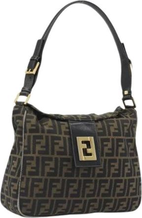 Fendi Sac bandouli&egrave;re Zucca Canvas Pre-owned - Femme - Pre-owned - Brun - Taille: ONE Size