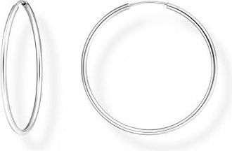 Thomas Sabo CR728-001-21 Boucles doreilles créoles en argent sterling 925 Taille moyenne, taille unique, Argent sterling, Pas de gemme