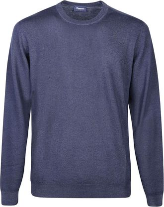 Drumohr Pullover mit rundem Ausschnitt - Blau