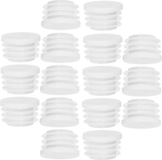 OSALADI 60 St&uuml;ck Runde Rohrkappen Runde Kunststoff Lochstopfen Kunststoffstopfen Endkappen F&uuml;r Metallrohre Kunststoffkappe F&uuml;r Rohr