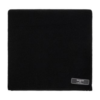 Balmain Wollschal - - Accessories - Herren - Schwarzk - ONE SIZE