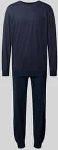 Schiesser Regular Fit Pyjama-Set aus reiner Baumwolle