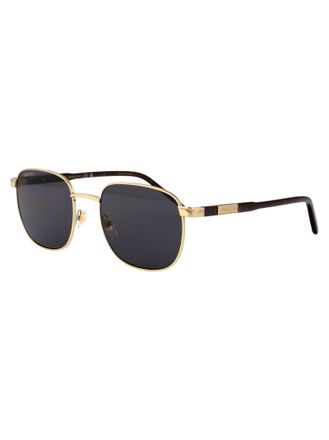 Gucci GG1799S Gold-Brown Acetate Sunglasses - Gold