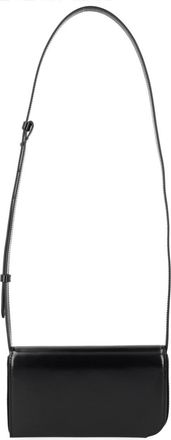 Jacquemus Unisex Shoulder Bag Curve Black Leather