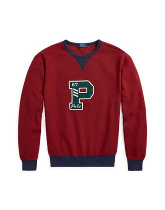 Ralph Lauren PILE FLEECE LETTERMAN SWEATSHIRT
