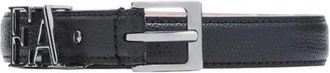 Emporio Armani Femme, Accessoires, Noir, Taille: 95 CM Logo Leather Belt