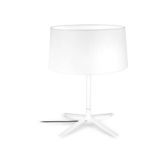 Leds - C4 Leds-c4 - grok - Lampe de table &agrave; 3 lumi&egrave;res avec abat-jour en tissu blanc, E27
