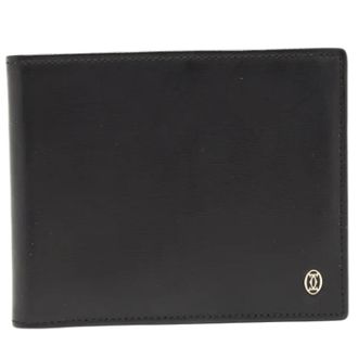 Cartier Pre-owned Leder Portemonnaies - - Pre-owned - Damen - Schwarzk - ONE SIZE