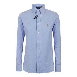 Polo Ralph Lauren Blaue Damenbluse Aw24 - - Blouses & Shirts - Damen - Blau - L