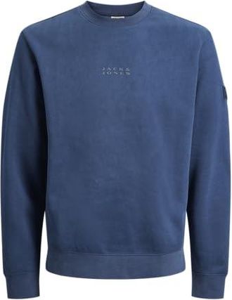 Jack & Jones Jcopoint Sweat Badge Crew Neck BF col Rond, Titane, XL Homme