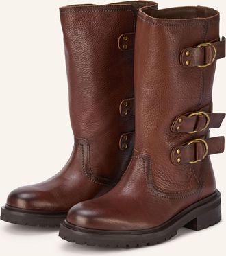 Golden Goose Biker Boots Kurt braun