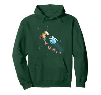 Pixar Disney and Pixars Wall-E and Eve Hearts Through Space Pullover Hoodie