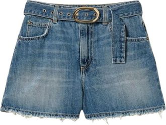 Twinset Femme, Shorts, Bleu, Taille: W27 Denim Shorts