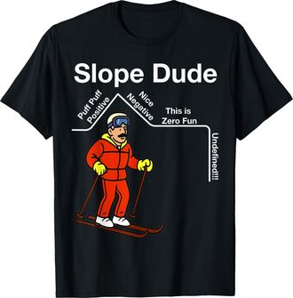 MathWare Funny Slope Dude Algebra Geometrie Mittelschule Mathematiklehrer T-Shirt