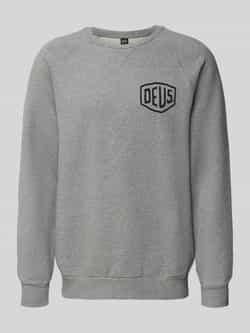 Deus Sweatshirt mit Logo und Rundhalsausschnitt