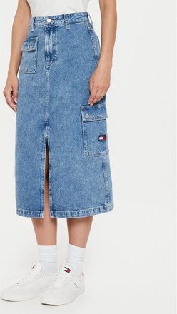 Tommy Jeans Jeansrock Claire DW0DW18226 Blau Regular Fit