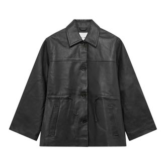 Sams&oslash;e & Sams&oslash;e Salaax Lederjacke - - Jackets - Damen - Schwarzk - S