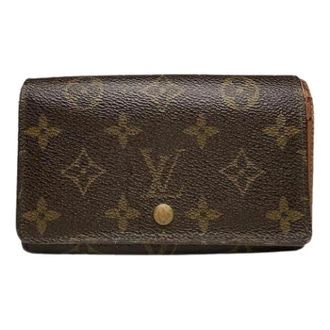 Louis Vuitton Portefeuille en cuir vintage Pre-owned - Femme - Pre-owned - Brun - Taille: ONE Size