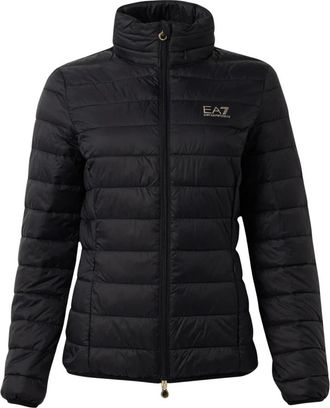 Emporio Armani Emporio Armani Ea7, Femme, Vestes, Noir, Taille: 40 FR Veste matelass&eacute;e zipp&eacute;e