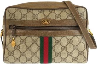 Gucci Sac bandouli&egrave;re GG Supreme doccasion - Femme - Pre-owned - Beige - Taille: ONE Size