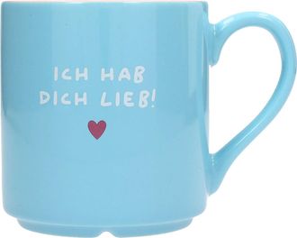 Depesche 0013594-003 Lieblingsbecher Motiv Nr. 3, Henkeltasse mit Spruch, 300 ml, aus Porzellan, teilweise mit Goldfolie und Innendruck