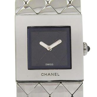 Chanel Pre-owned Matelasse Quarzuhr aus Edelstahl - - Pre-owned - Damen - Grau - ONE SIZE