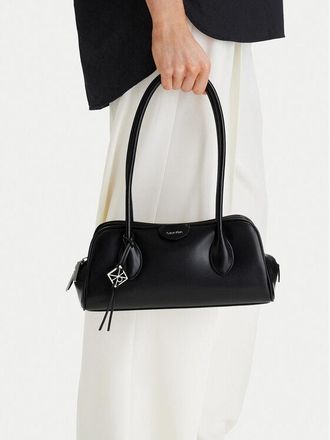Calvin Klein Handtasche Emblem Trio Shoulder Bag LV04F3369G Schwarz