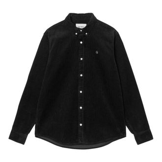 Carhartt Work in Progress Chemise L/S Madison en velours c&ocirc;tel&eacute; - Homme - Chemises - Noir - Taille: XL