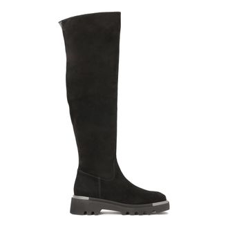 Kazar Wildlederstiefel mit Treppensohle - - Shoes - Damen - Schwarzk - 37 EU