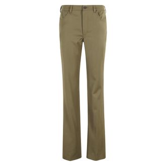 The Attico Army Green Hose mit Taillenschlaufen - - Trousers - Damen - Gr&uuml;n - M
