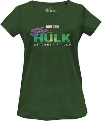 MARVEL Damen Woshehuts002 T-Shirt, flaschengrün, Small