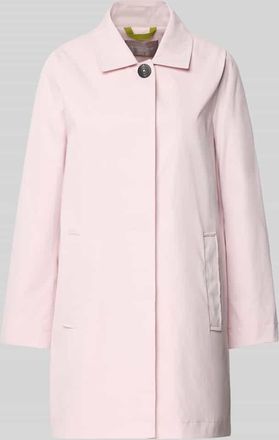 Christian Berg Mantel mit verdeckter Knopfleiste und Eingrifftaschen