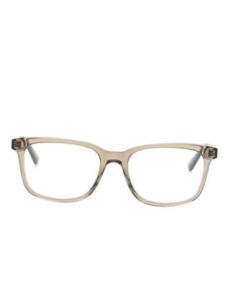 Alexander McQueen Eyewear lunettes de vue &agrave; monture rectangulaire - Tons neutres