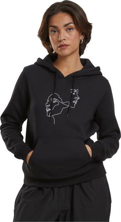 Mister Tee Ladies One Line Fit Hoody Black, XL