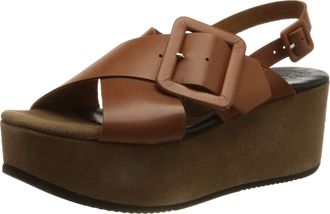 Shabbies Amsterdam Amsterdam Damen SHS0843 Sandale, cognac, 37 EU