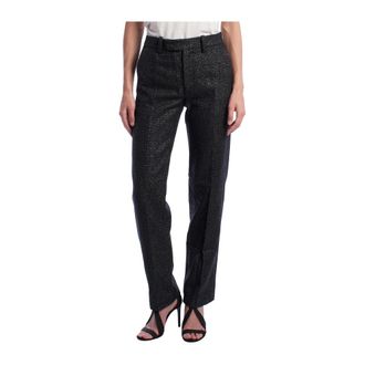 Zadig&Voltaire Gl&auml;nzende gerade Hose - - Trousers - Damen - Schwarzk - XS
