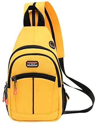 Generic Sac &agrave; dos de grande capacit&eacute; pour femme, sac &agrave; bandouli&egrave;re d&eacute;contract&eacute;, sac &agrave; bandouli&egrave;re, sac polyvalent, petit, jaune, taille unique
