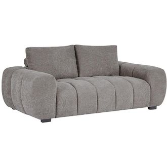 Vente-Unique Vente-unique - Canap&eacute; 3 places en tissu textur&eacute; gris berenia