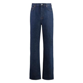 Gucci Stylische Wide-leg Jeans mit Sichtbaren N&auml;hten - - Jeans - Herren - Blau - W31