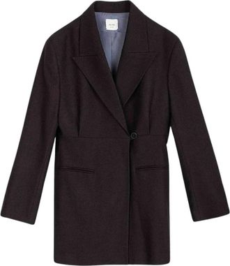 Alysi Femme, Vestes, Brun, Taille: 40 FR Blazer oversize en flanelle