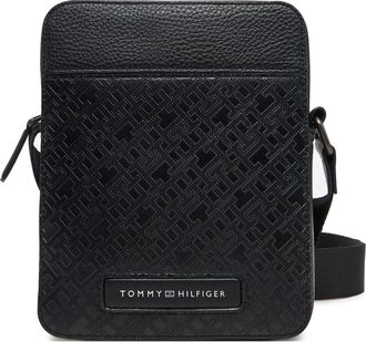 Tommy Hilfiger Umh&auml;ngetasche Tommy Hilfiger Th Monogram Mini Preporter AM0AM13210 Schwarz