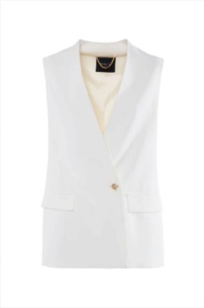 Nenette Femme, Vestes, Blanc, Taille: 36 FR Gilet Tailleur
