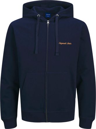 Jack & Jones Jornorrebro Emb Sweat Zip Hood Pls - Plus Size