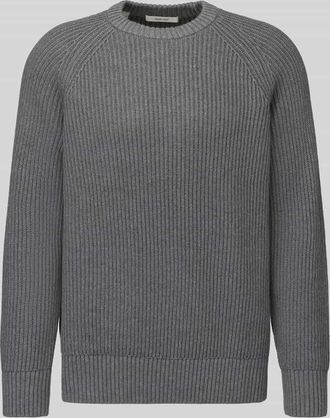 Selected Regular Fit Pullover aus reiner Baumwolle Modell BRAUN